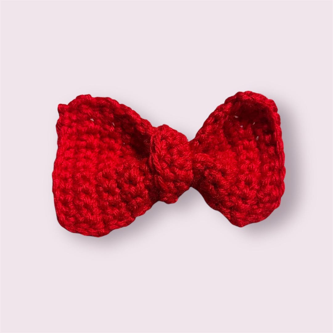 Crocheted Hair Bows: Custom Colors Available - Etsy