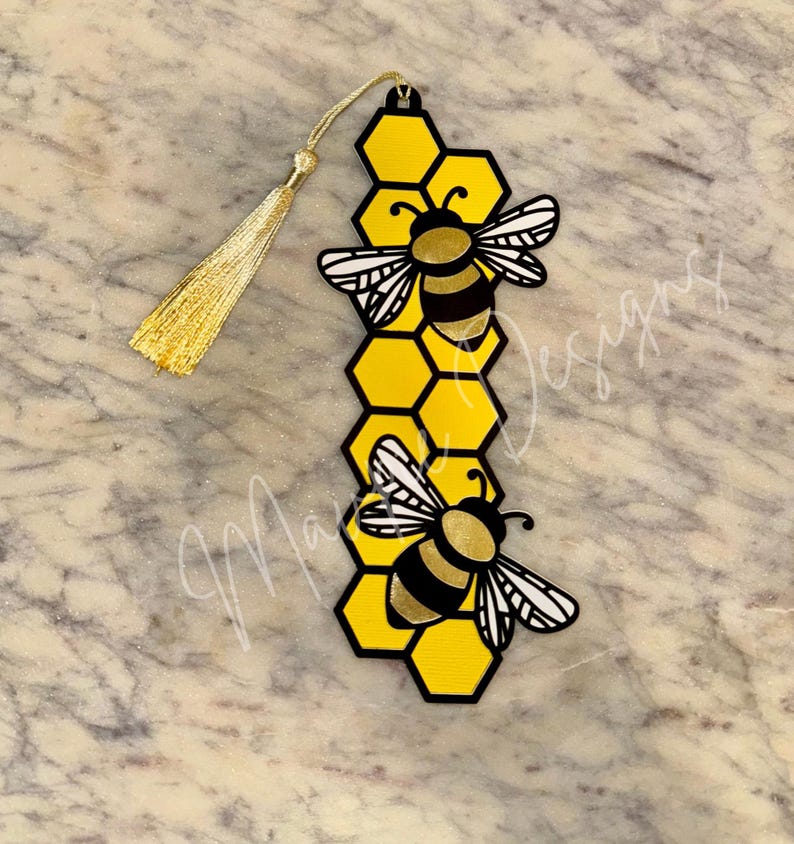 Bee-tween the Pages | Bookmark | Custom | Handmade | Bee Bookmark - Etsy