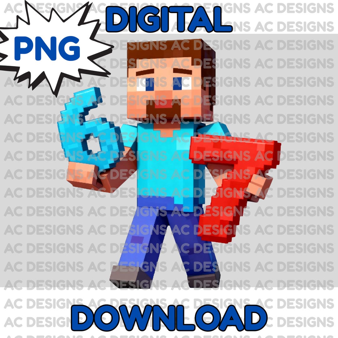 MC Steve 67 PNG | 67 Digital Download | Six Seven PNG | Kids Tshirt ...