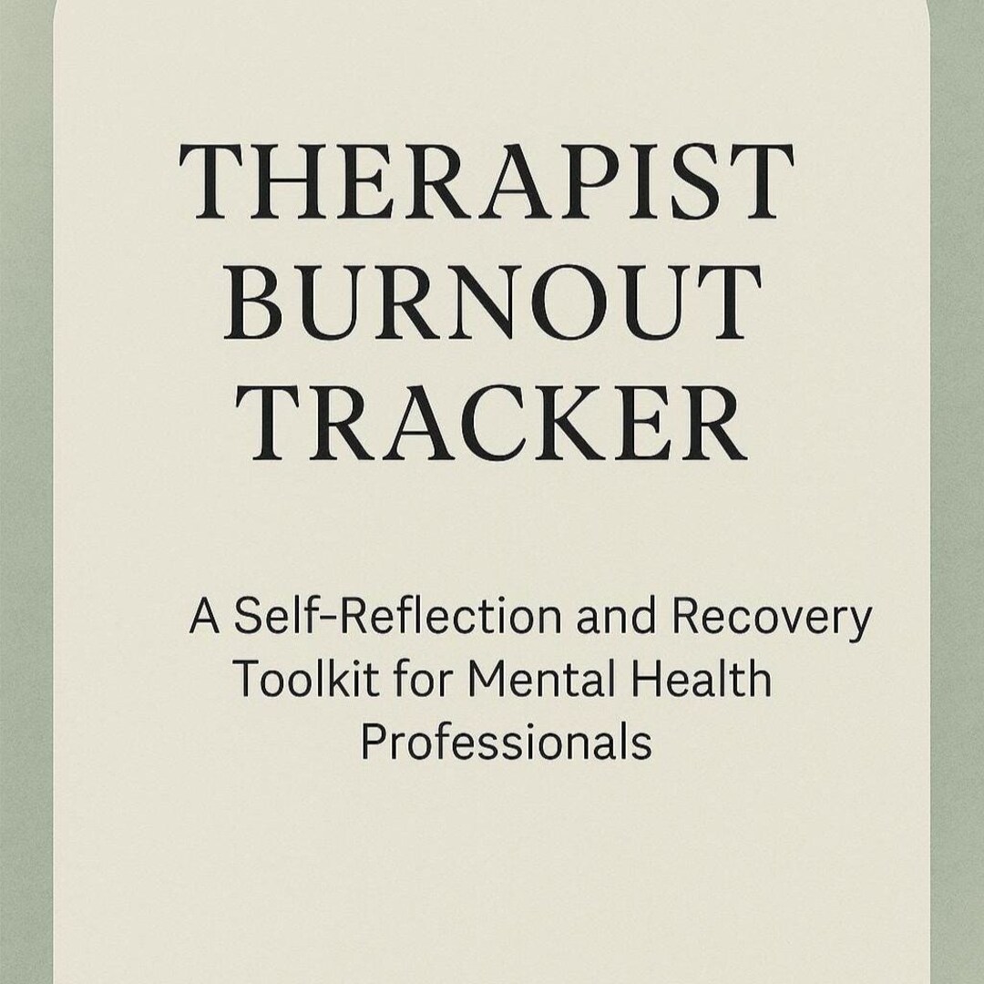 Therapist Burnout Tracker | Printable Mental Health Self-care Toolkit ...