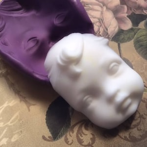 Large Baby Facealtered Art Face Flexible Silicone Mold - Etsy