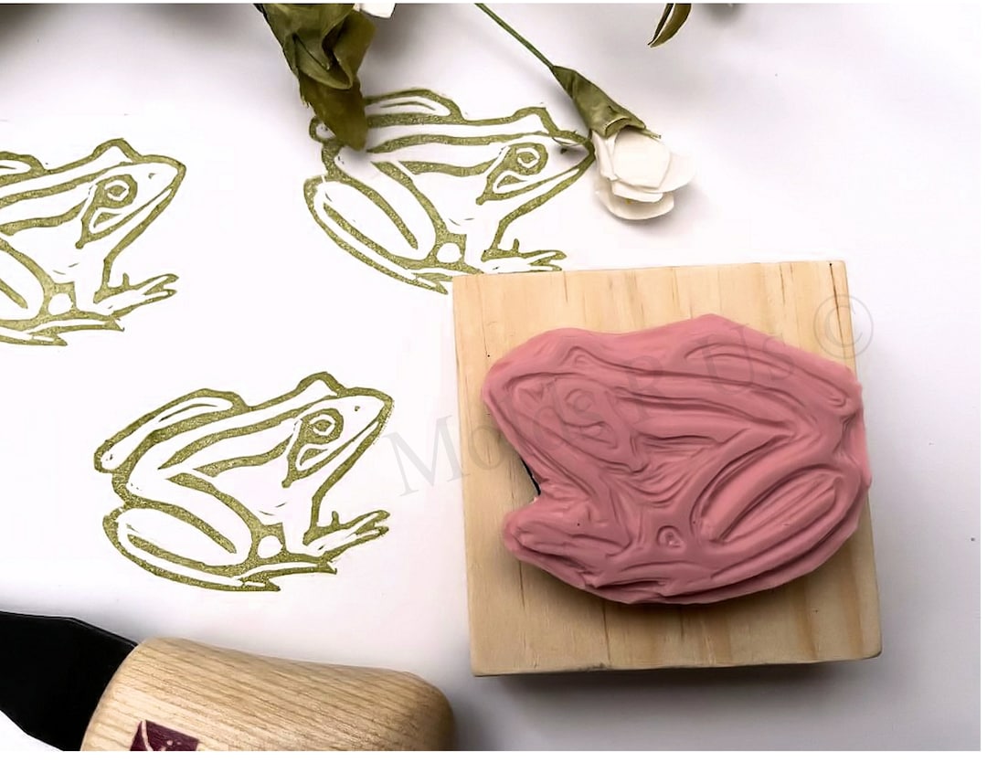 Frog Rubber Stamp - Etsy