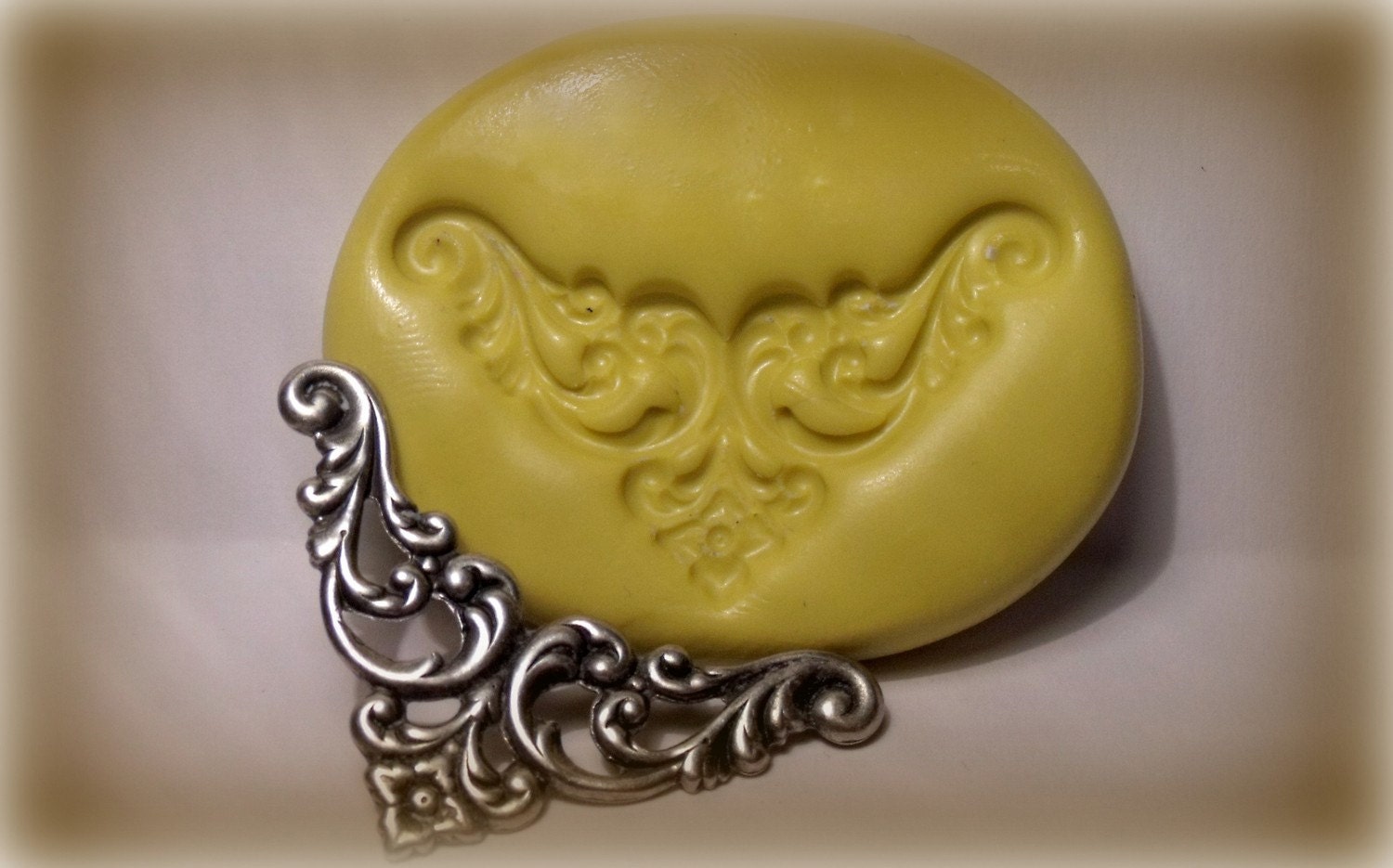 Victorian Filigree Corner Mold - Flexible Silicone Push Mold / Craft ...