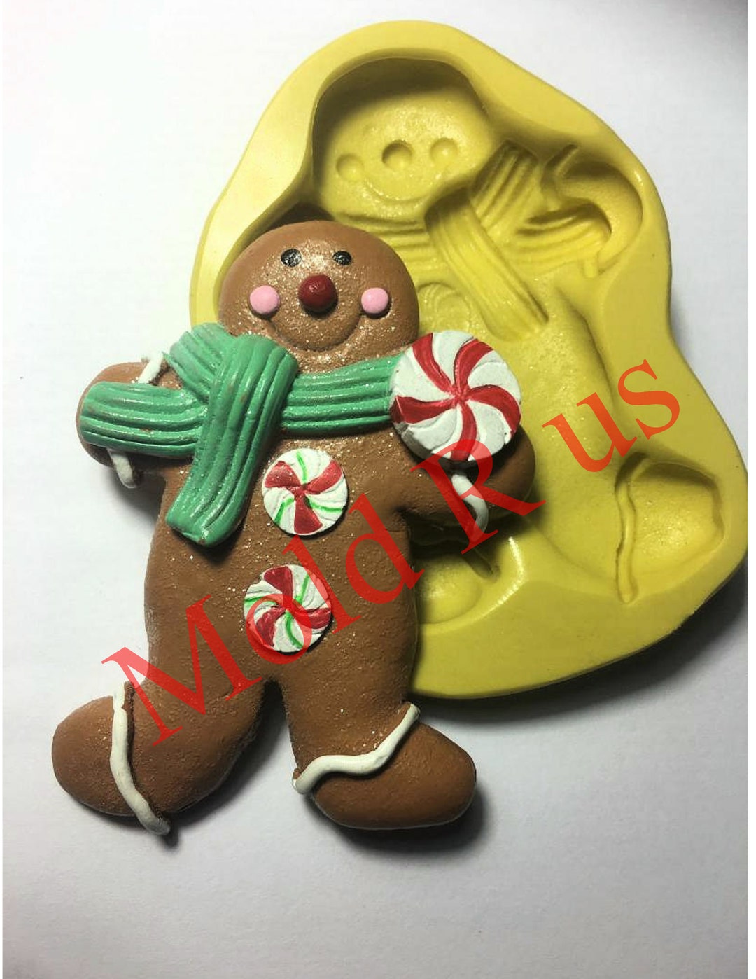 Christmas Gingerbread Man Flexible Silicone Mold / Mould - Etsy