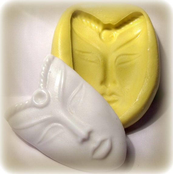 Ethnic Face Mold Flexible Silicone Push Mold / Craft/ | Etsy