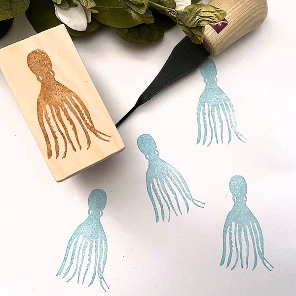 Octopus Stamp - Etsy