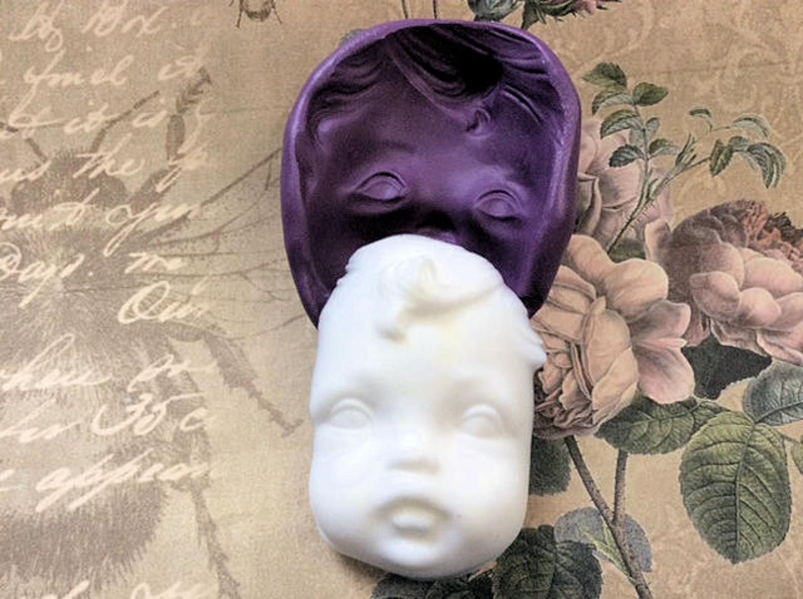 Large Baby Facealtered Art Face Flexible Silicone Mold - Etsy