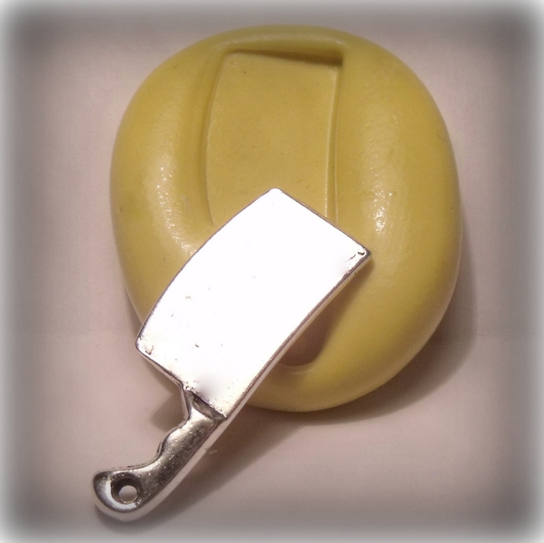Small Meat Cleaver Mold - Flexible Silicone Push Mold / Craft/ Dessert ...
