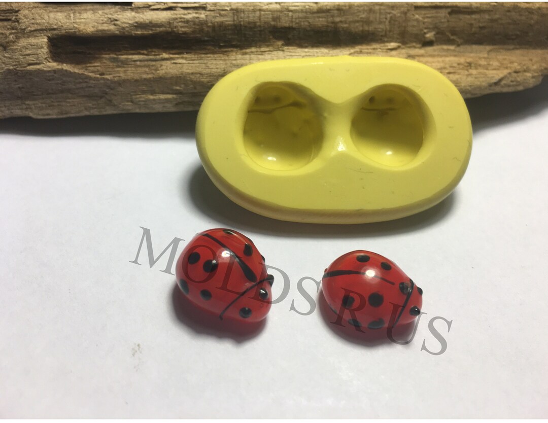 Lady Bug Set Silicone Rubber Mold /clay, Resin, Sweets, Pmc, Fondant ...