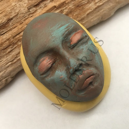 Face Altered Art Face Art Deco Flexible Silicone Mold - Etsy