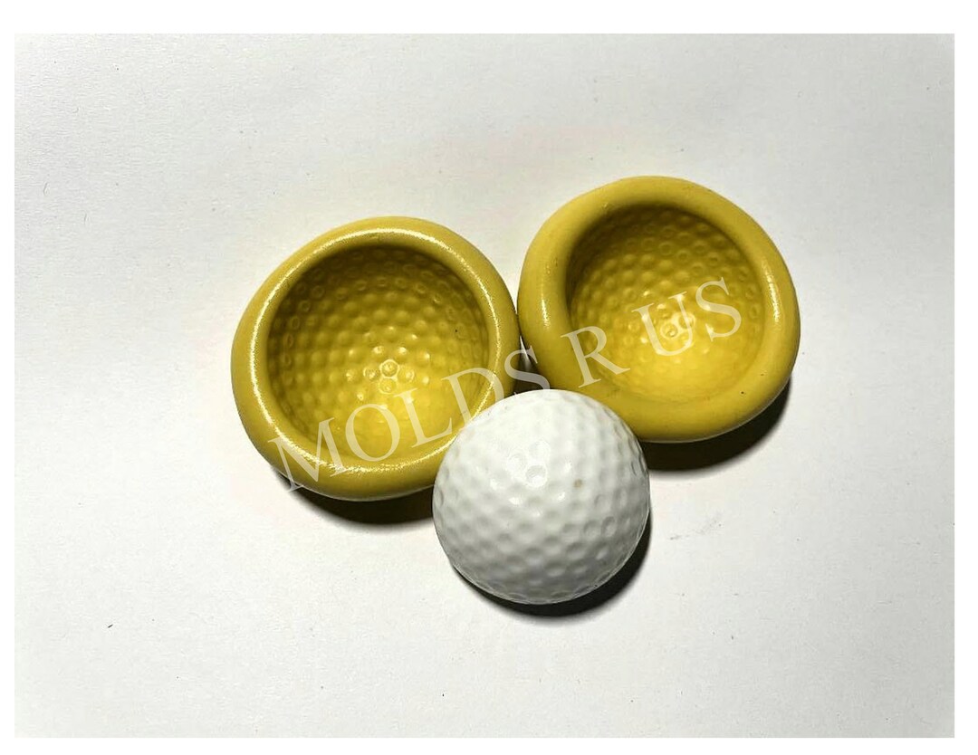 Golf Ball Molds- Flexible Silicone Push Mold Fondant / Cake Decoration ...