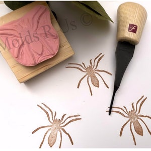 Spider Rubber Stamp - Etsy