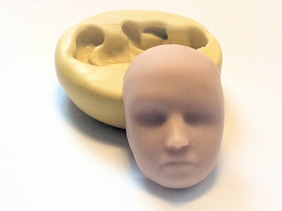 Male Face Flexible Silicone Mold / Chocolate Mold/ Wax/ Fondant - Etsy