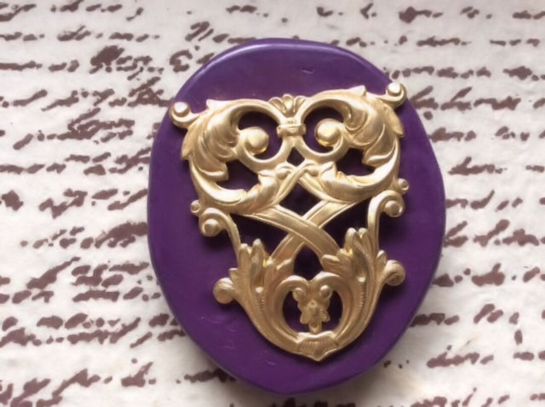 French Crest Lattice Silicone Rubber Mold - Etsy