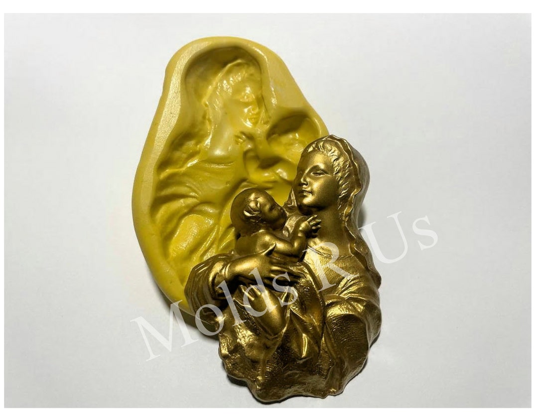 Silicone Mold Mother and Child- Flexible Silicone Push Mold - Etsy
