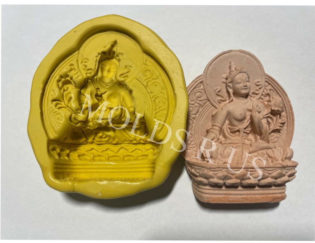 Buddha Statue / Goddess Flexible Silicone Push Mold / Craft/ Dessert ...