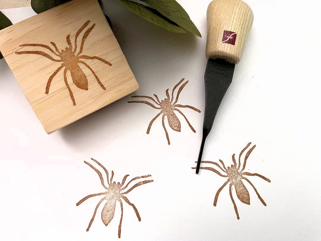 Spider Rubber Stamp - Etsy