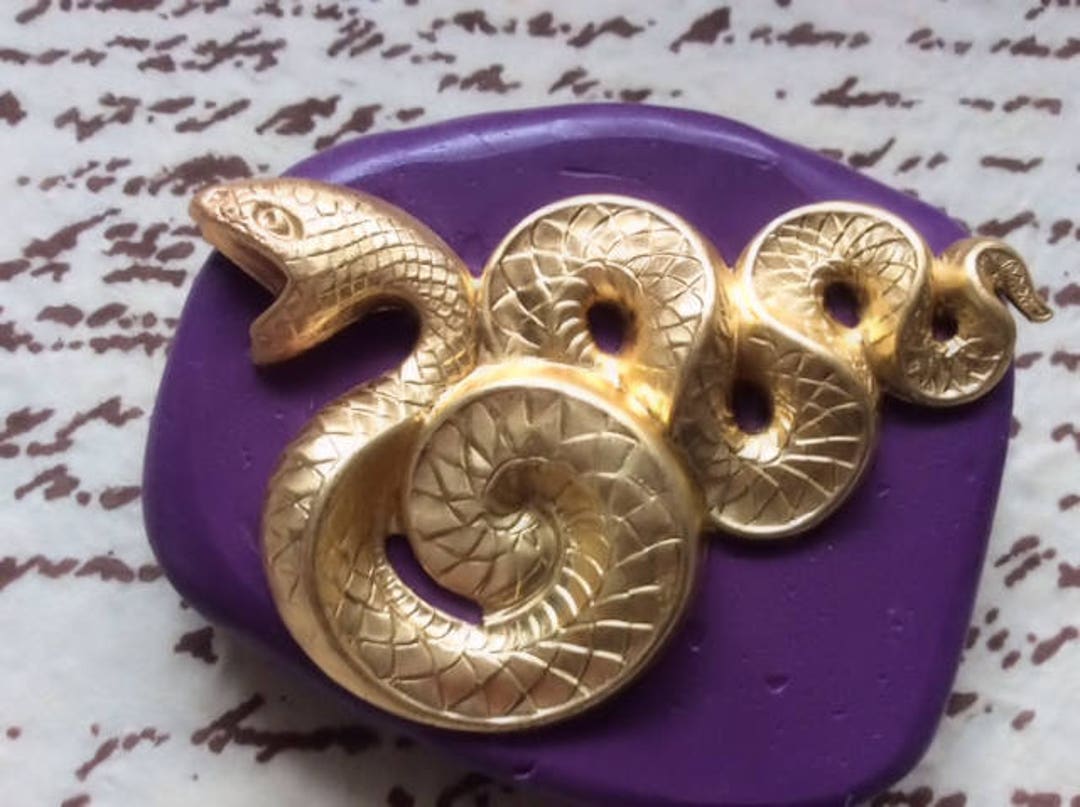 Serpent Snake Silicone Rubber Mold Chocolate Mold/ Candy Mold//clay ...