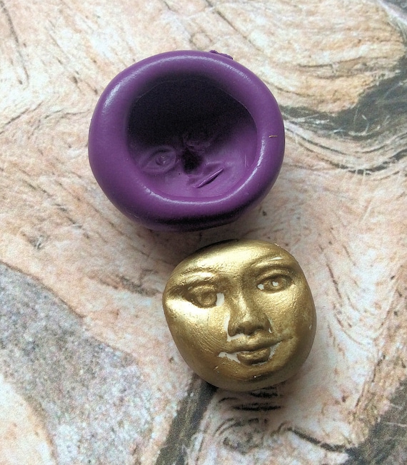 Moon Face Flexible Silicone Mold | Etsy