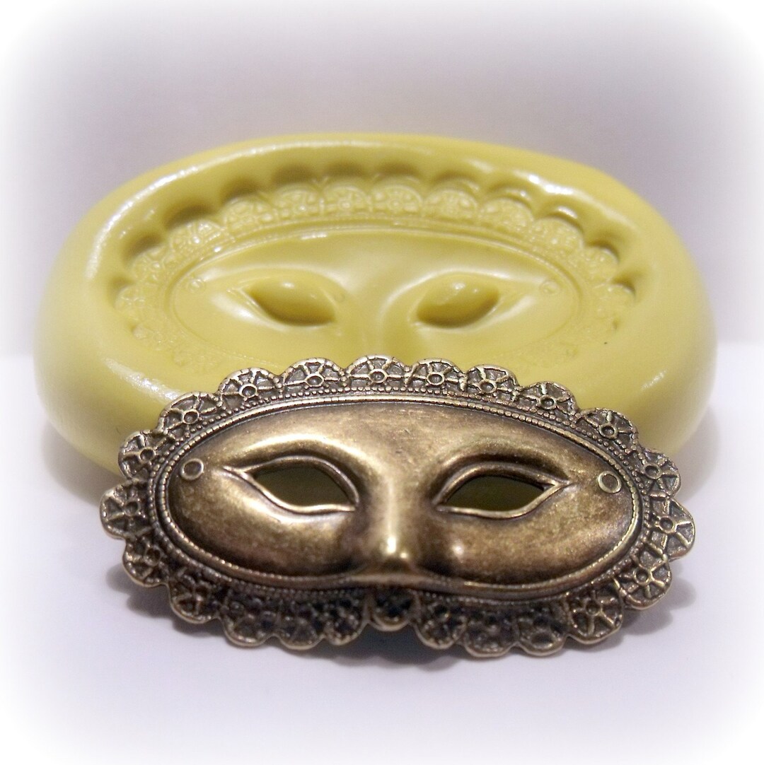 Ruffled Face Mask Silicone Push Mold / Craft/ Dessert/ Mini Food ...