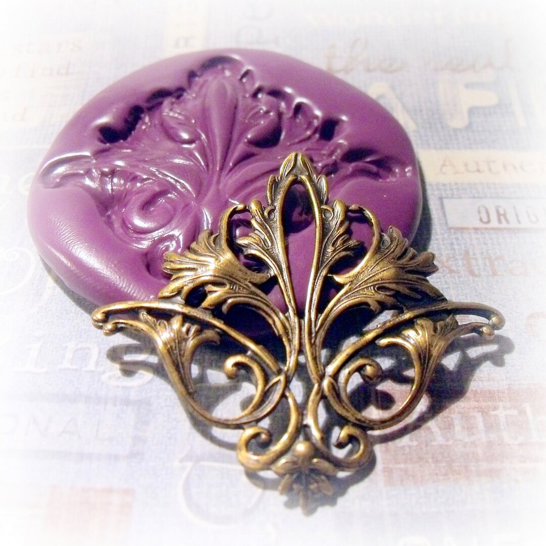 Large Victorian Embellishment Flexible Silicone Mold / Mould - Etsy