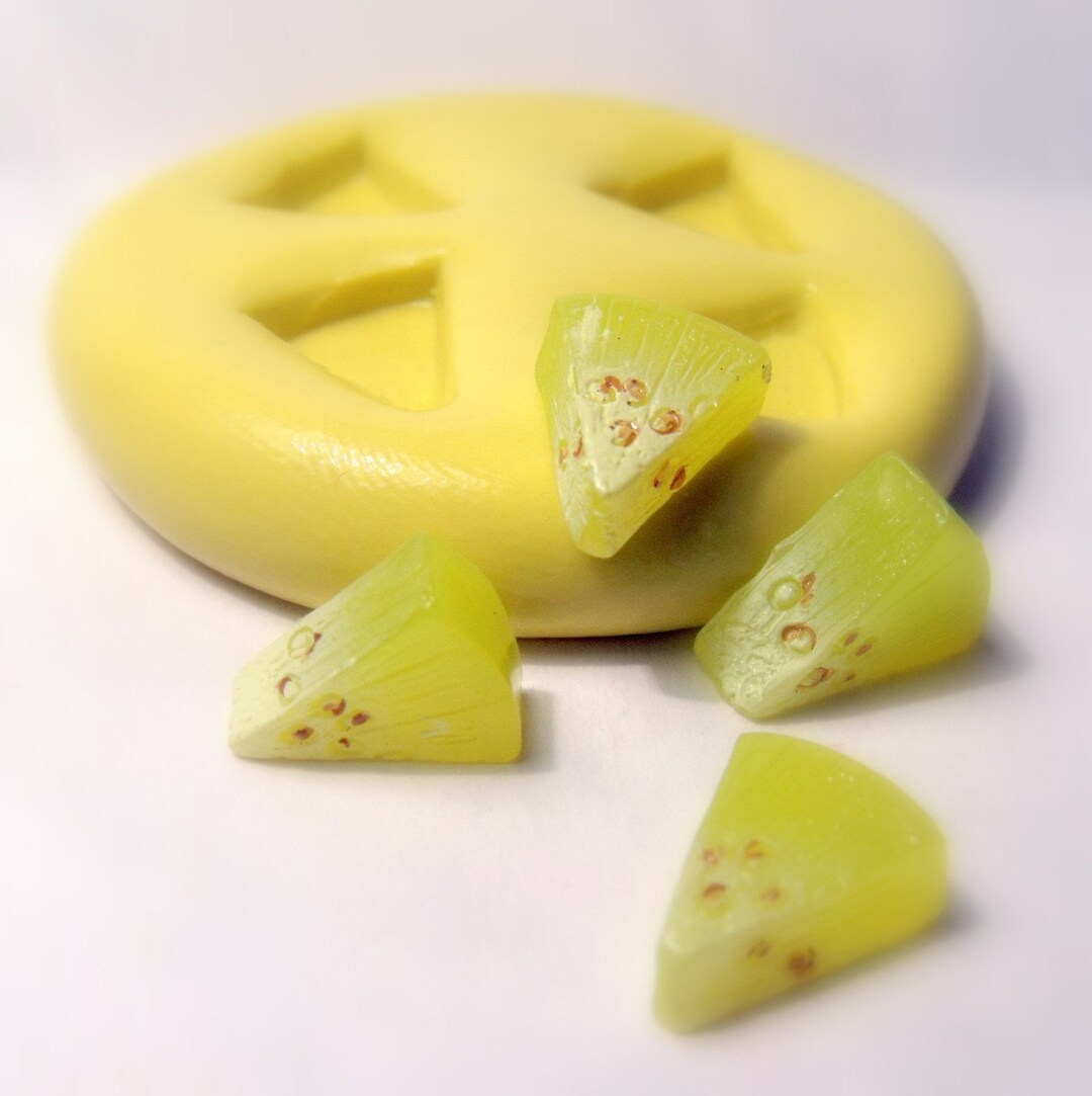 Miniature Fruit Slices Mold- Flexible Silicone Push Mold / Craft ...