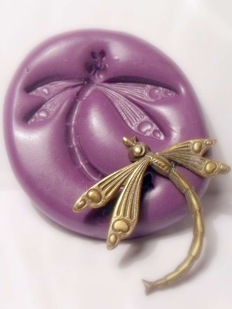 Kawaii Dragonfly Mould/ Mold- Flexible Silicone Push Mold / Craft ...