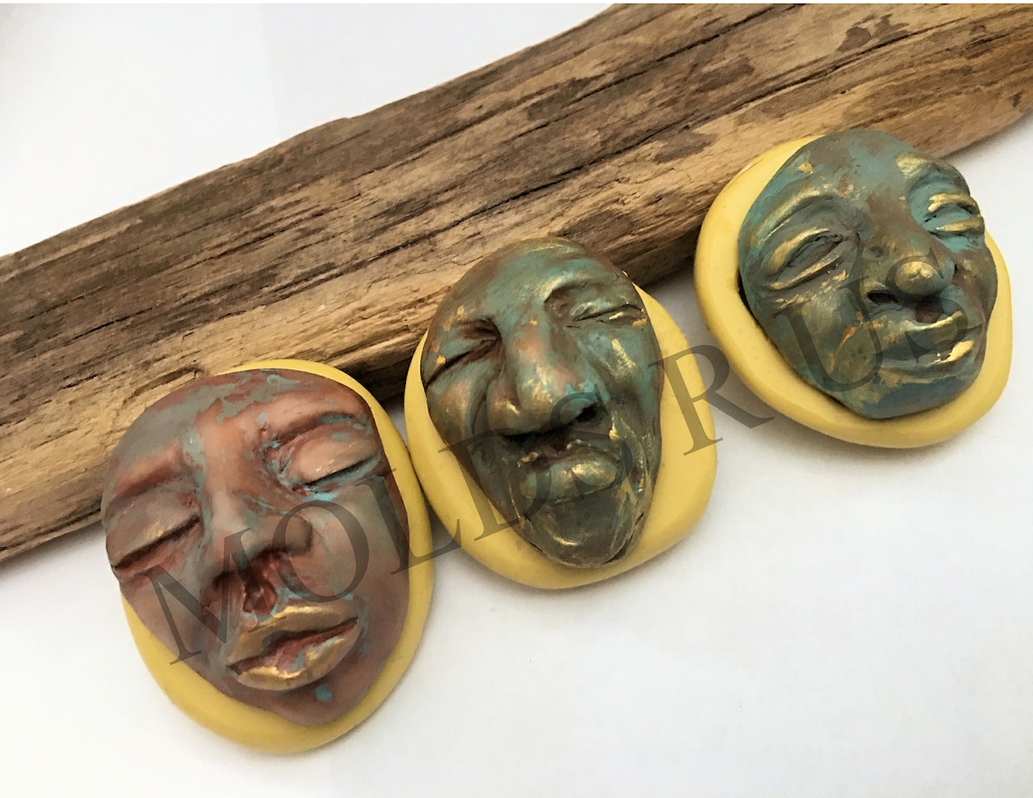 Silicone Molds Face Set of 3 Flexible Silicone Mold / Mould - Etsy