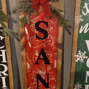 Handmade Christmas Porch Sign: Whimsical Holiday Decor (48x10in - Etsy