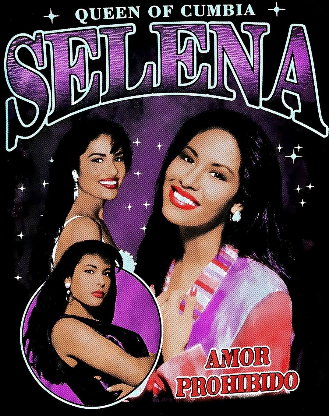 SELENA QUINTANILLA Design Dtf Png Halftone T-shirt Digital Screen ...