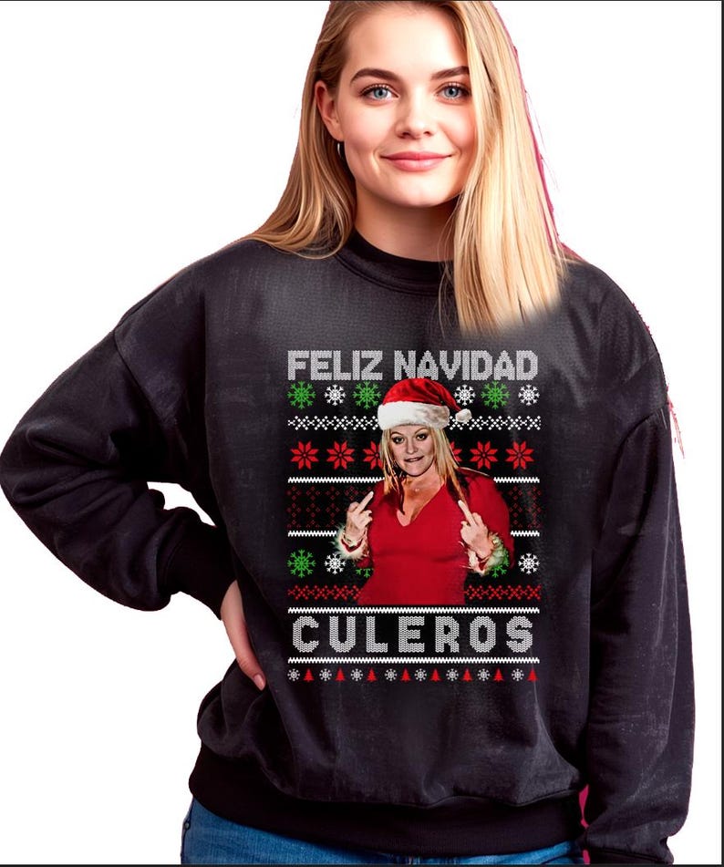 Diseño JENNI RIVERA ugly sweater navidad dtf png SEMITONOS t shirt ...