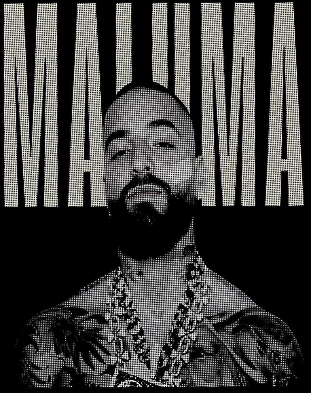 MALUMA Design Dtf Png Halftone T-shirt Digital Print Reggaeton Latin ...