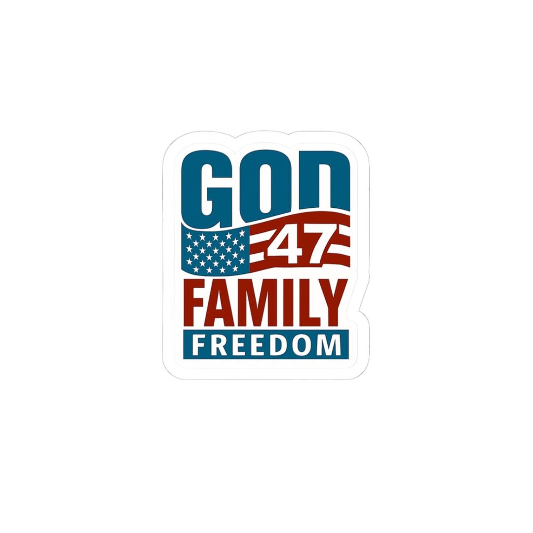 Charlie Kirk Patriotic Sticker: God, Family, Freedom - Laptop Decal - Etsy