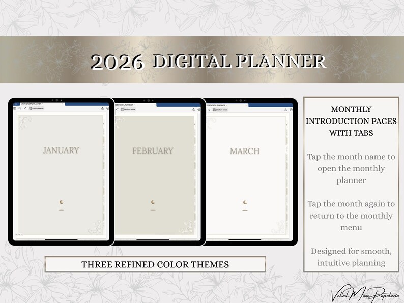 2026 Digital Planner for iPad (A4) - Goodnotes & PDF Apps - Hyperlinked ...