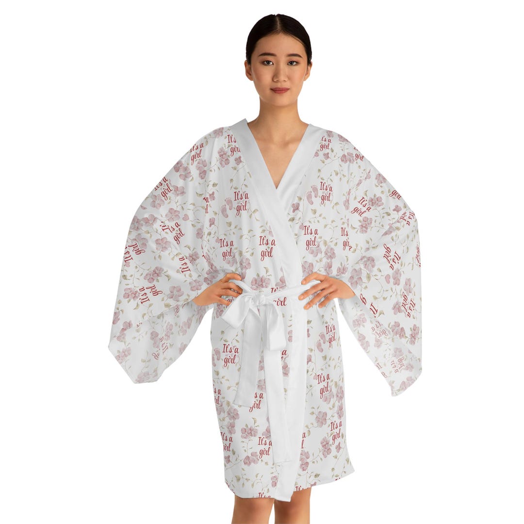 Maternity Hospital Robe, Labor Gown for Mom, Baby Shower Gift, Long ...