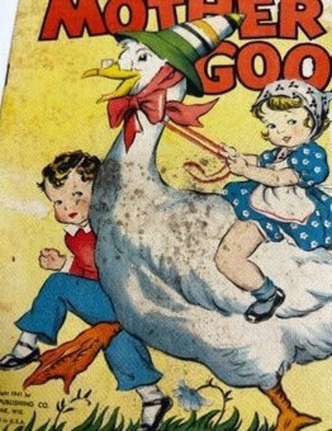 Vintage Mother Goose Children's Book From 1941 - Etsy