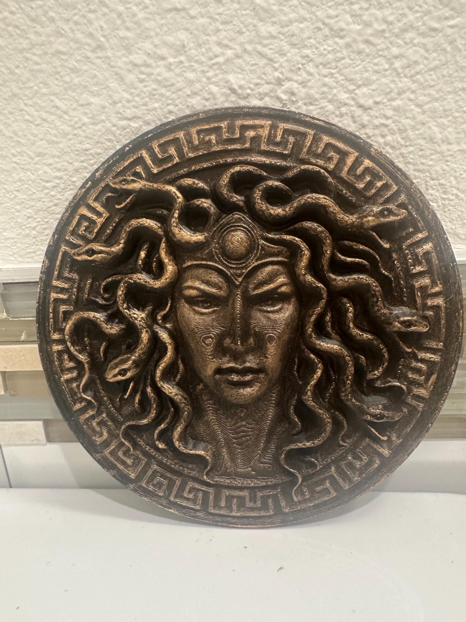 Medusa Head of Snakes Wall Plaque 8” X 8” Greek Mythology Relief ...
