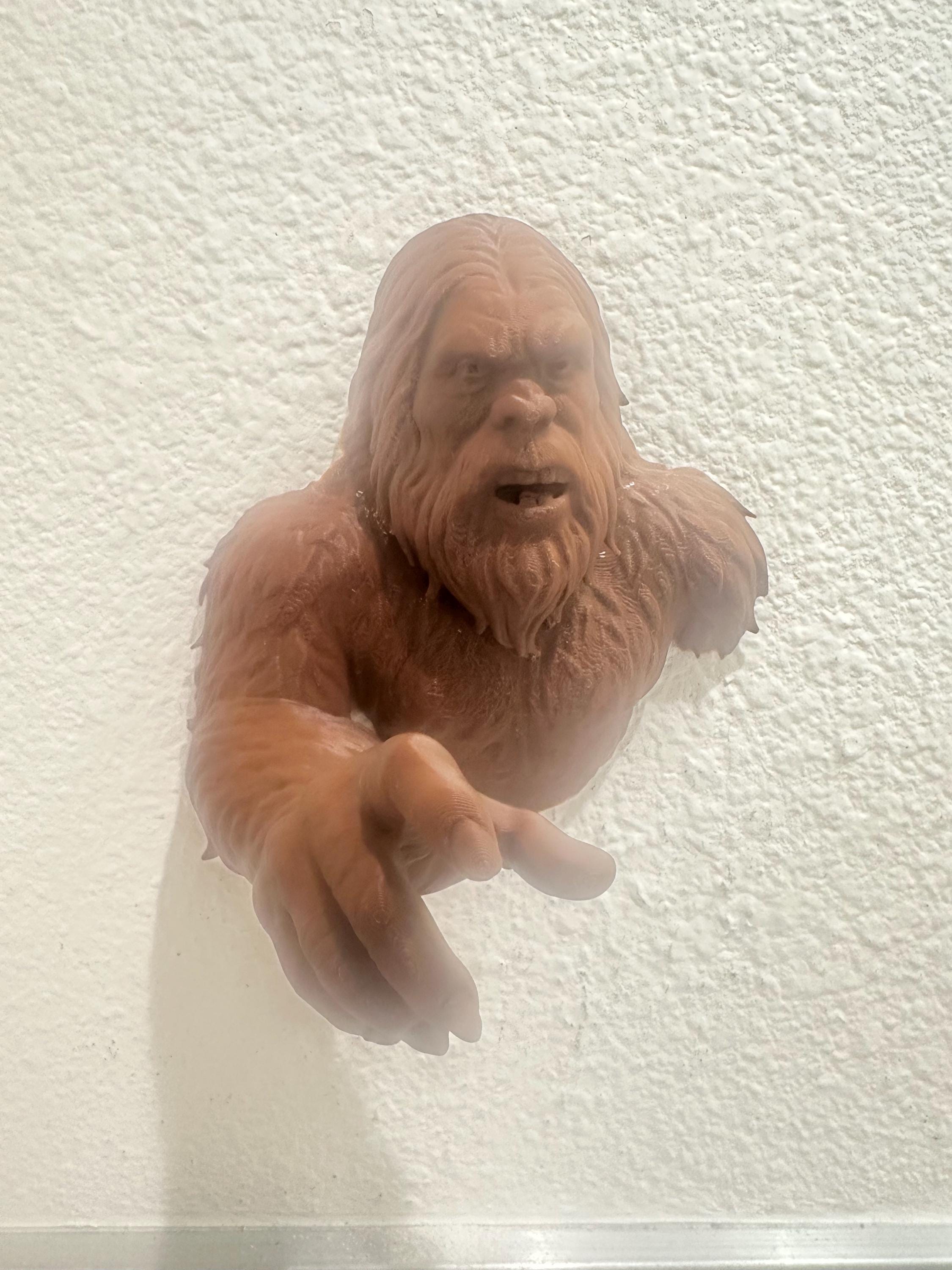 Hand Painted Sasquatch Bigfoot 9x9x6 Cryptid Hanging Wall Mounted ...