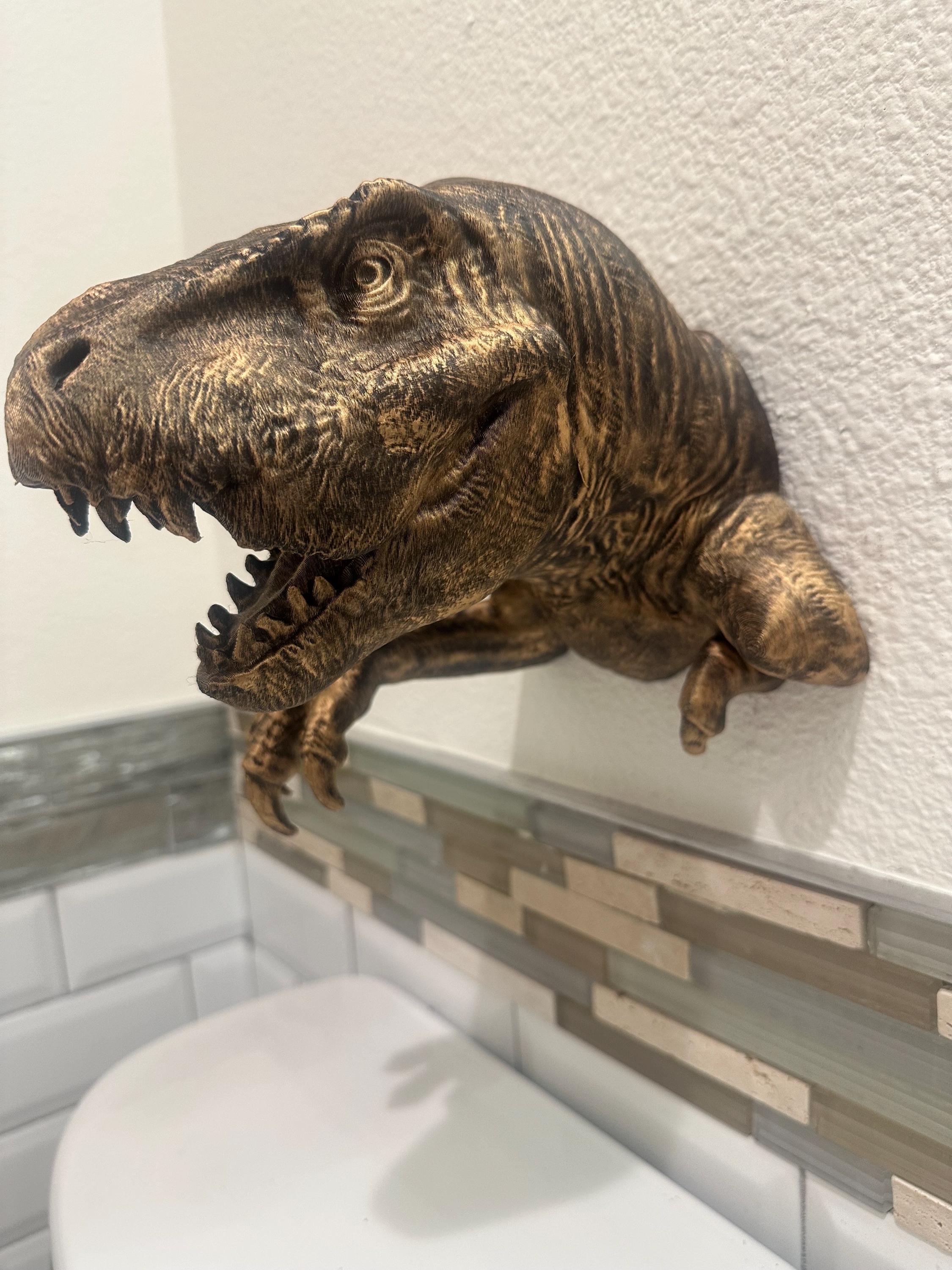 T-rex Dinosaur Jurassic 8x6x6 3d Hanging Wall Mounted Sculpture Home ...