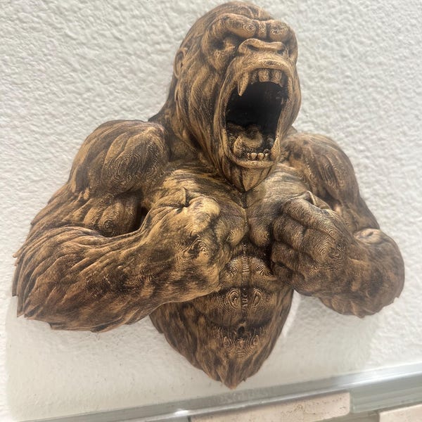 Gorilla Wall Sculpture - Etsy