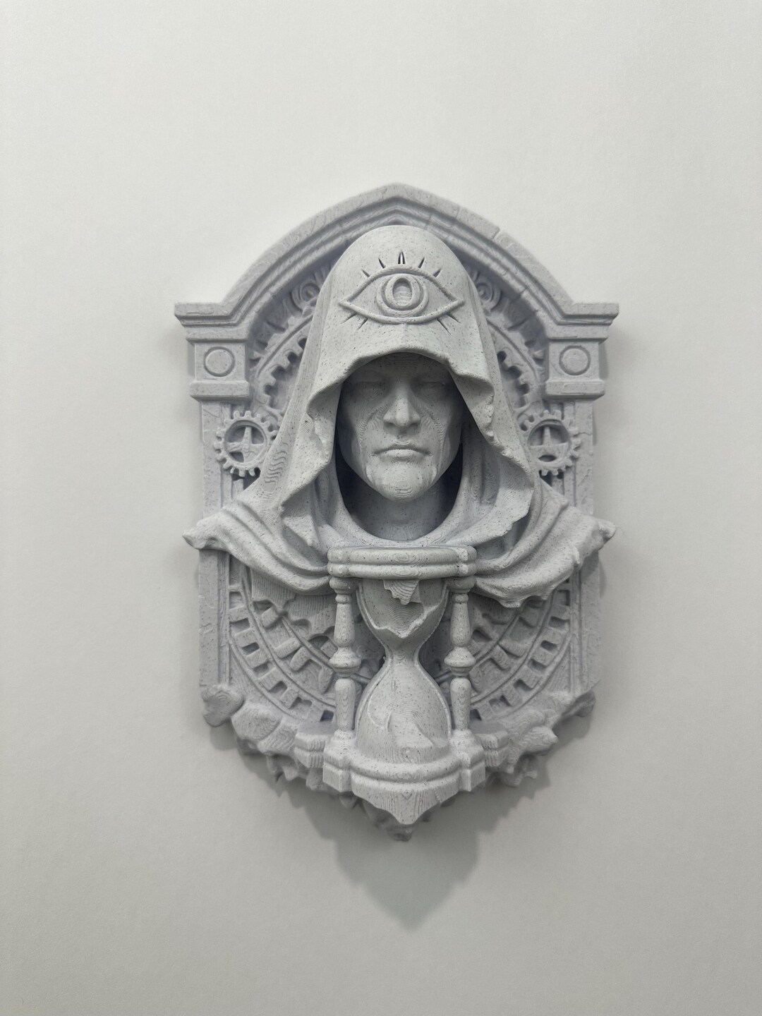 Ancient Watcher of Time Wall Sculpture - Gothic Guardian Relic ...