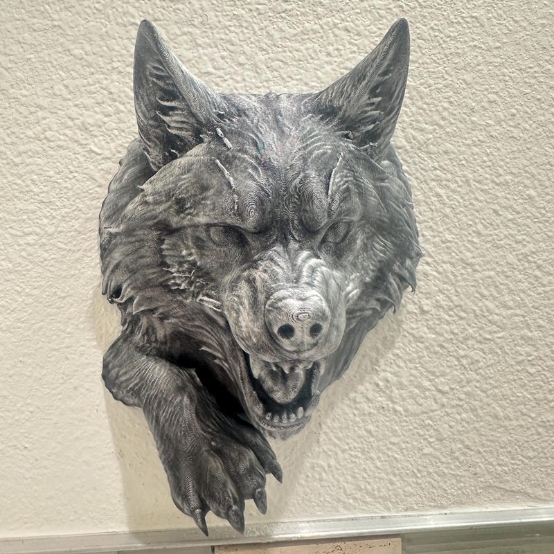 Wolf Head Wall Mount - Etsy