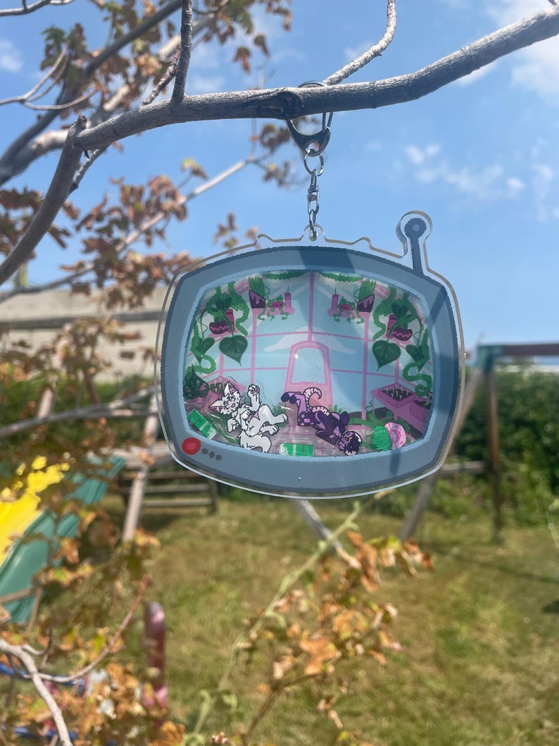 Custom Furry TV Y2k Frutiger Aero Shaker Keychains - Etsy