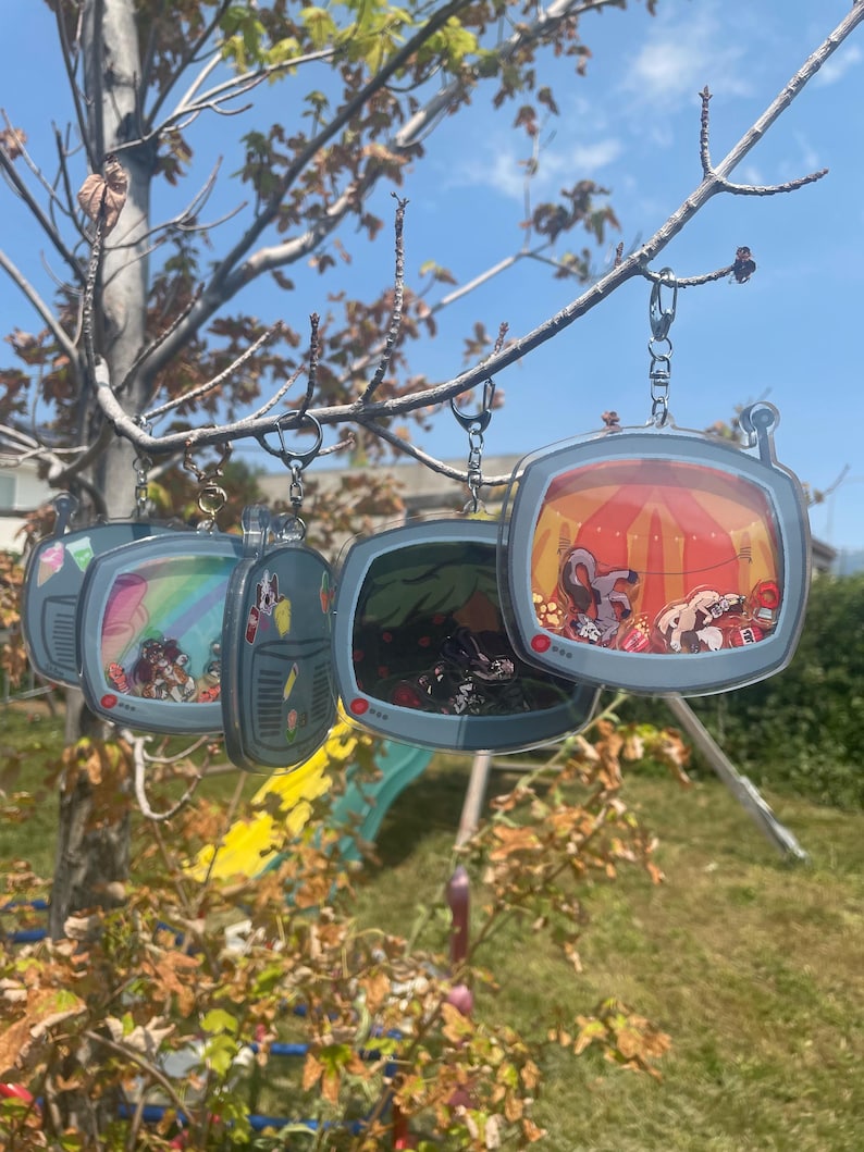 Custom Furry TV Y2k Frutiger Aero Shaker Keychains - Etsy