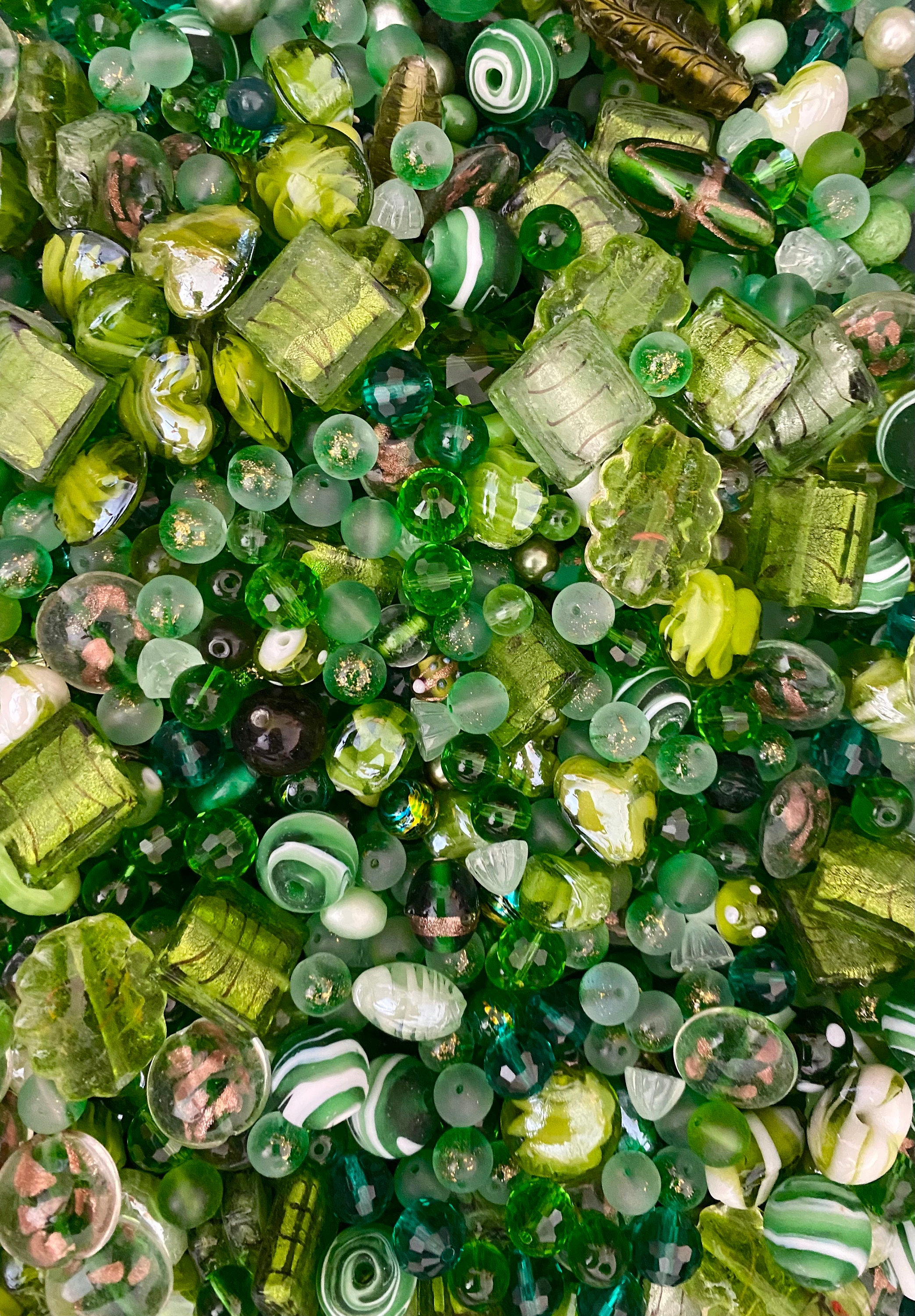 GLASS MIX Beads Upcycled and New 120 Grams 1/4 Pound in - Etsy