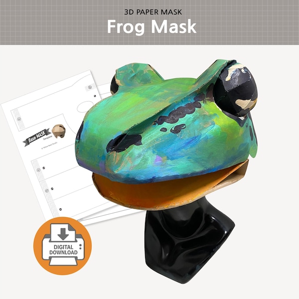 Frog Mask - Etsy