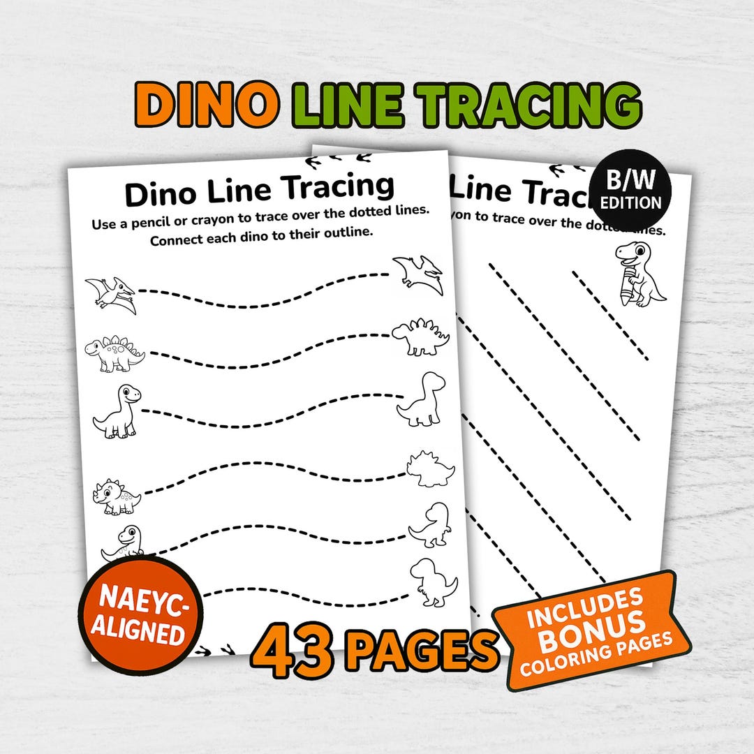 43 Printable Beginning Tracing Trace the Lines Worksheets With ...
