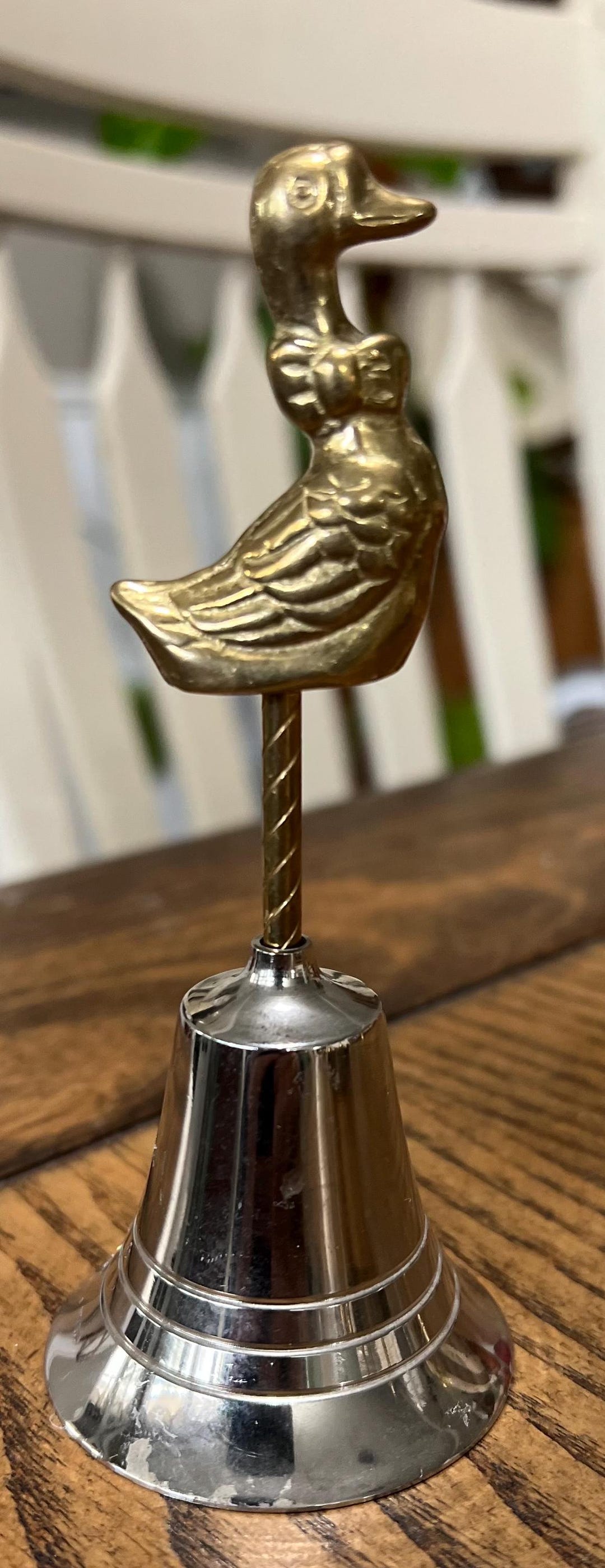 Vintage Brass Duck Bell | Farmhouse Cottage Decor - Etsy