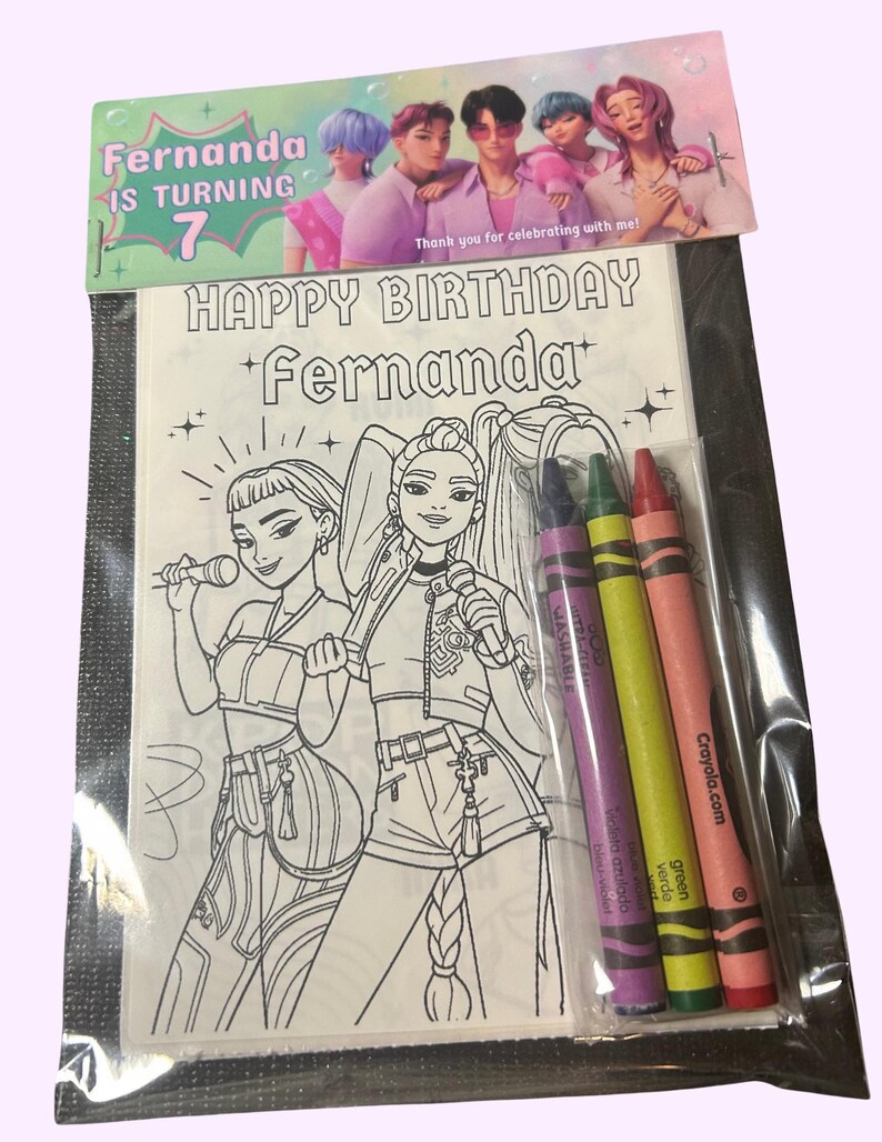 K-pop Demon Hunters Coloring Sheets - Etsy Hong Kong
