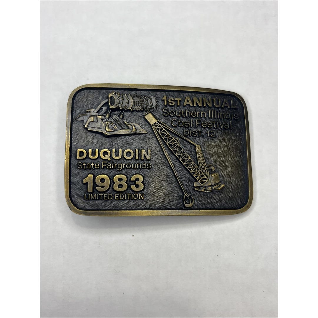Duquoin State Fairgrounds Belt Buckle 1st Annual Southern Illinois's 1 ...